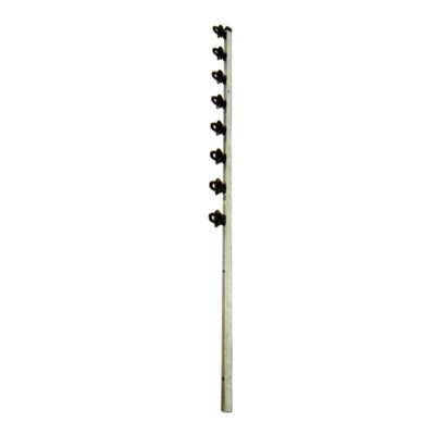Fence Pole - 8Line Square Tube Jurassic Galv Straight PC Slotted WB ...
