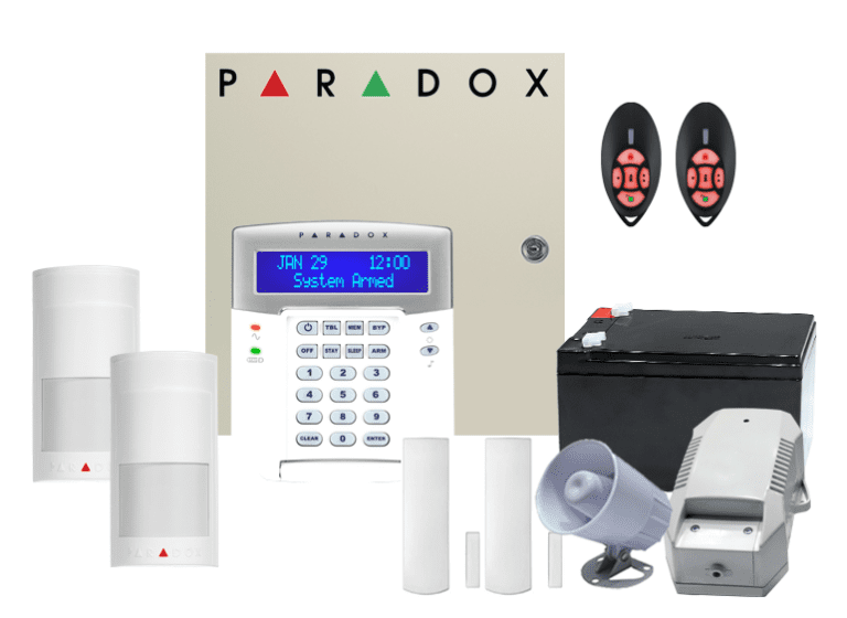 Paradox MG5050/K32 LCD Full Kit PA9526 + 2 x Wireless Door Contacts ...