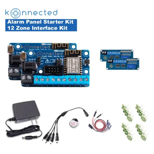 Konnected Alarm Panel Starter Kit - 12 Zone - Interface Kit - Diy Protect